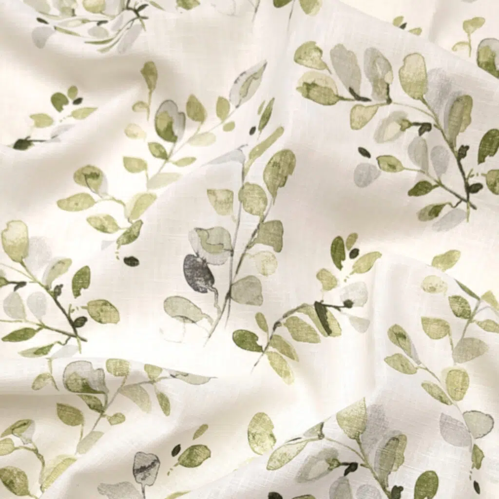 Acacia Leaf Print Fabric | County Fabrics - Made-to-Measure Curtains ...